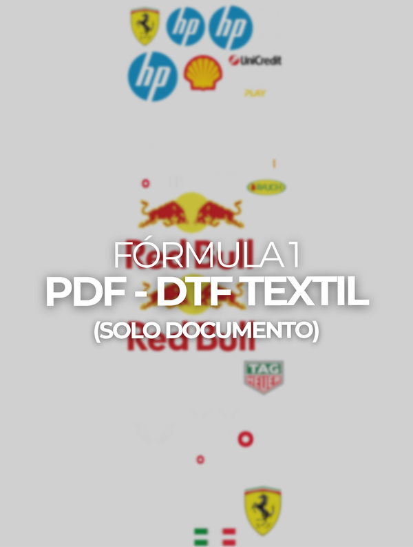 Fórmula 1 - PDF DTF TEXTIL - By Tiara CL